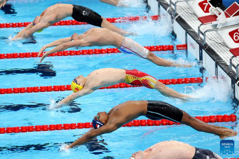 JO Paris 2024 : la Chine remporte l'or sur le relais 4×100m 4 nages Hommes - Xinhua - french.news.cn